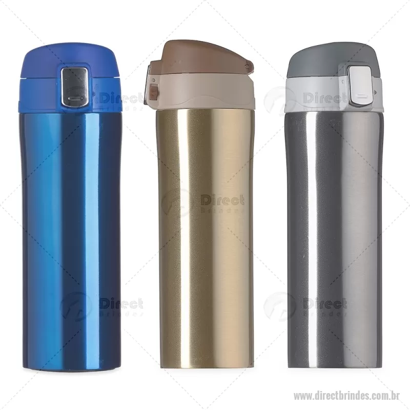 Garrafa Térmica 350ml Colorida Personalizada - GAT050 - Garrafa térmica