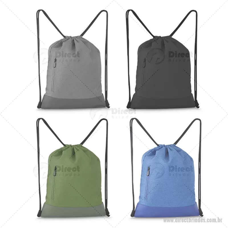 Sacola/mochila Poliéster 210d e Pu Personalizada Barato - DRTMCS038 - Mochila saco